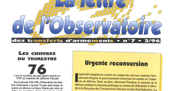Urgente reconversion - Observatoire des armements / CDRPC