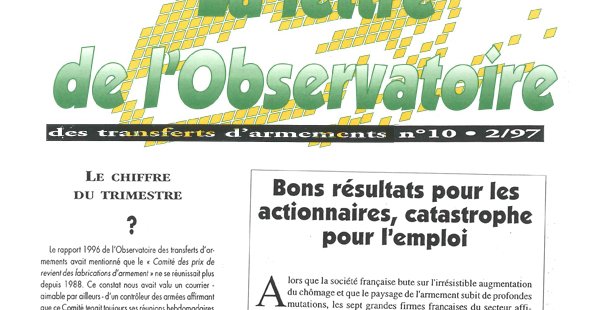 Bons résultats pour les actionnaires, catastrophe - Observatoire des ...